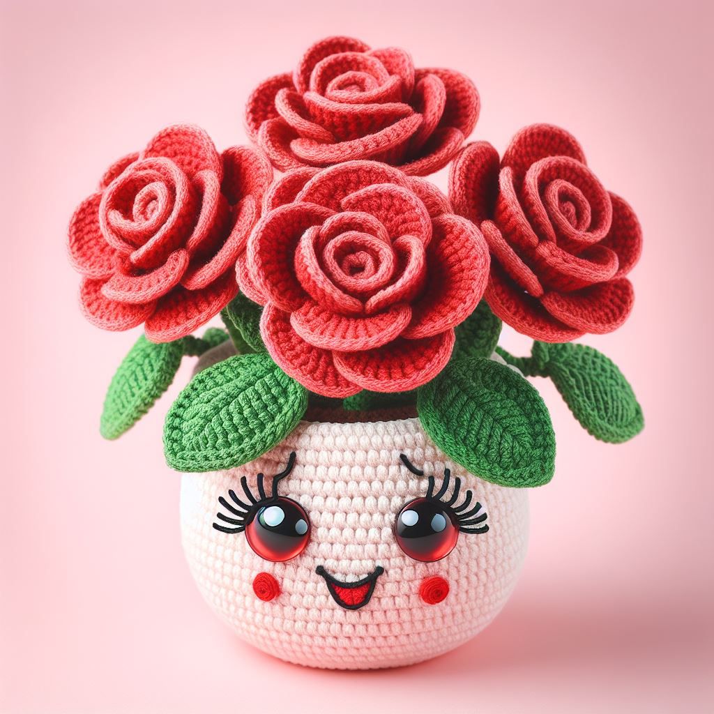 Plante Rose - Modèle de Crochet – Marie Modeles